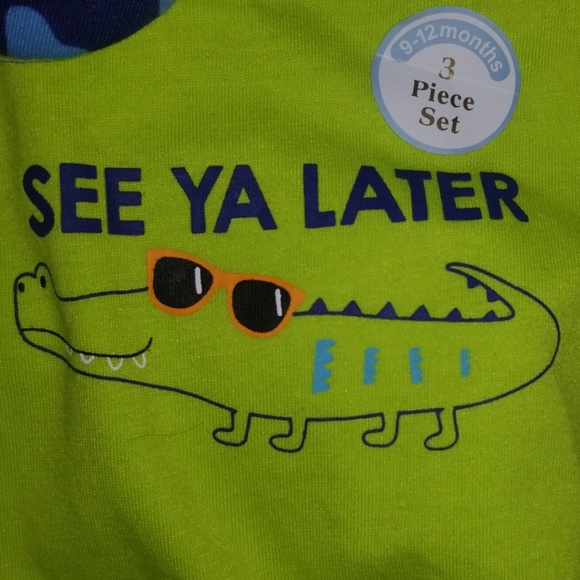 cutie pie | Matching Sets | Nwt 3 Piece Alligator Set | Poshmark